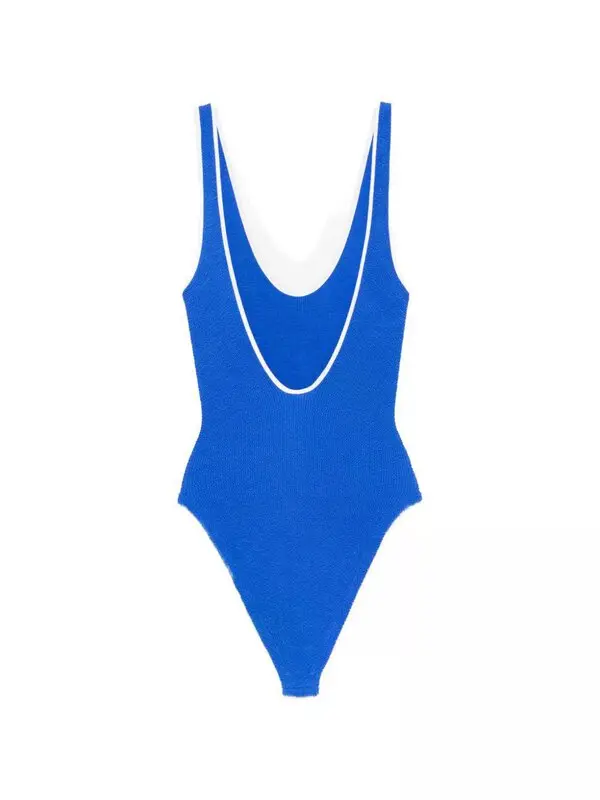 Hunza G Textured Trim Swimsuit