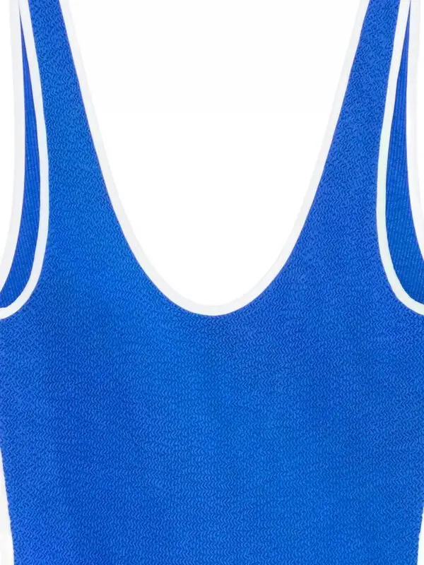 Hunza G Textured Trim Swimsuit
