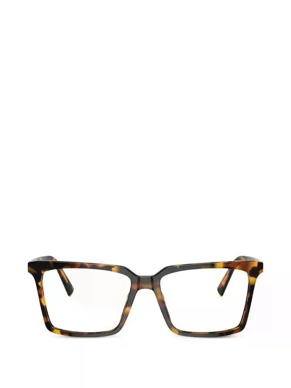 Miu Miu Square Frame Eyeglasses - Brown