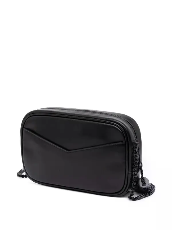 Saint Laurent 2019 Canvas Tiger Print Monogram Lou Camera Crossbody Bag - Black