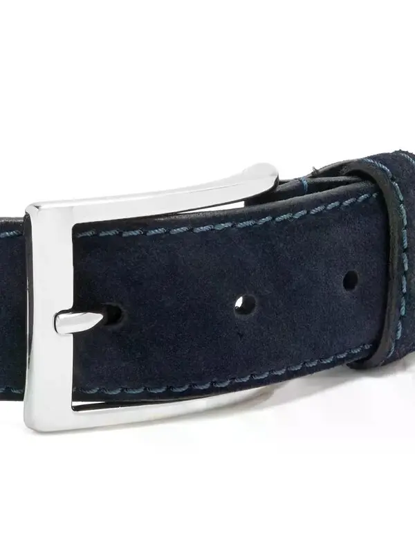 BARRETT Stitched Square-buckle Belt