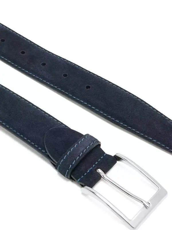 BARRETT Stitched Square-buckle Belt