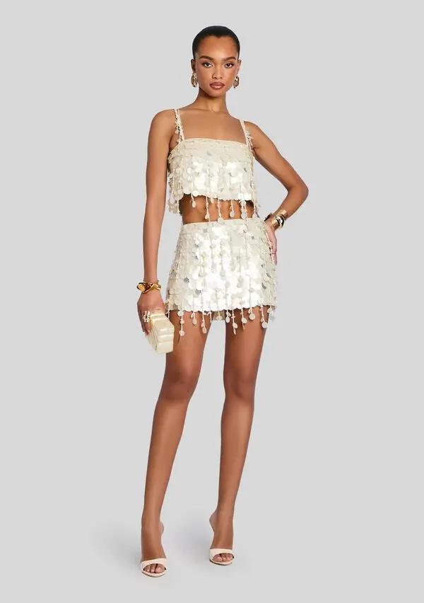 Retrofete Rettie Embellished Mini Skirt