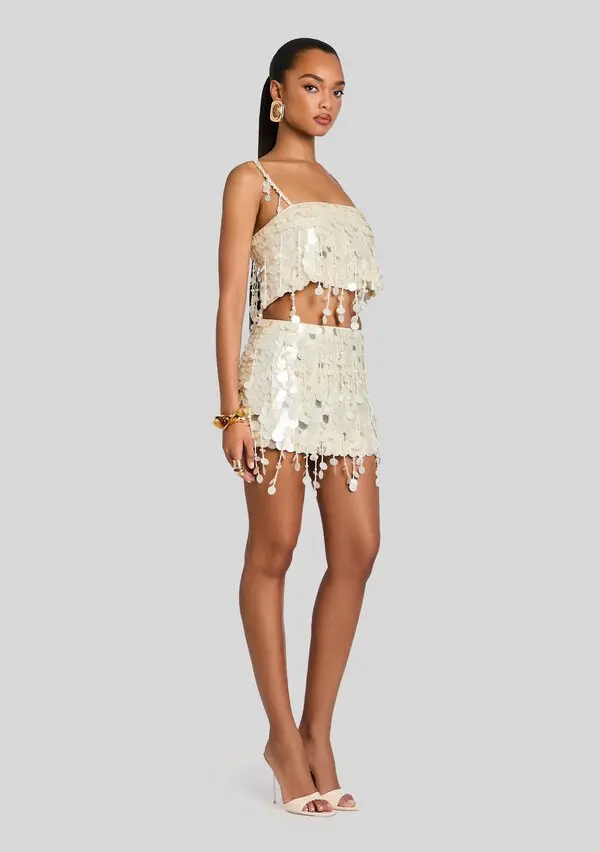 Retrofete Rettie Embellished Mini Skirt