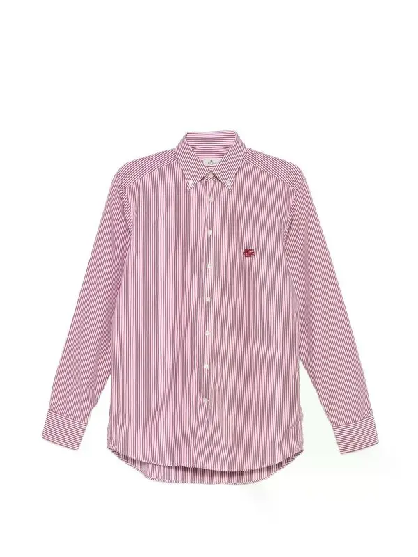 Etro Striped Logo-detail Shirt