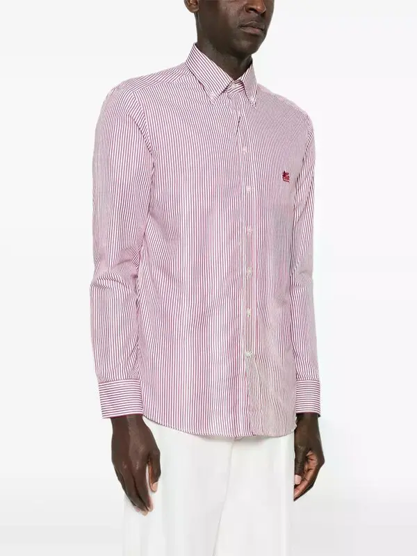 Etro Striped Logo-detail Shirt