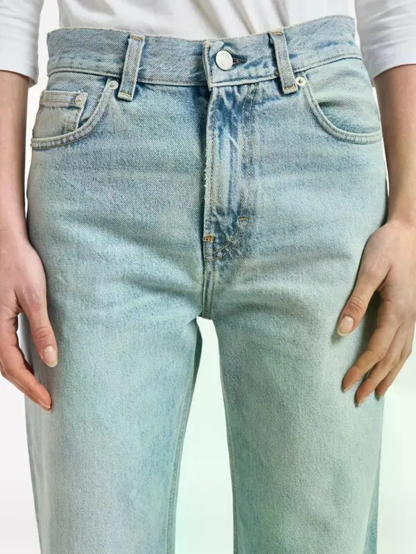 HAIKURE Whiskering-effect Wide Leg Jeans