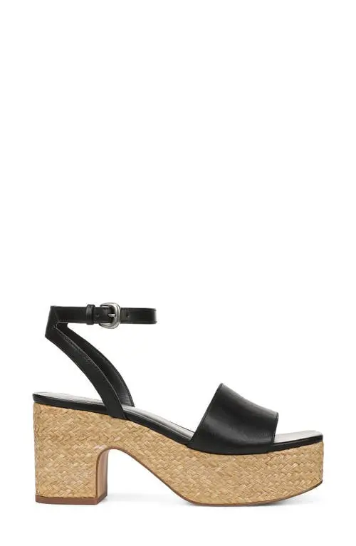 Vince Castella Ankle Strap Platform Sandal - Black