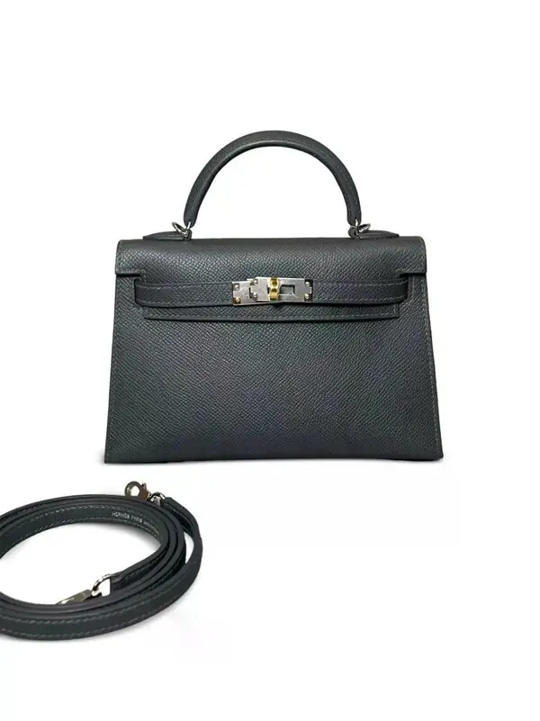 Hermès 2025 Mini Kelly Sellier 20 Tote - Grey
