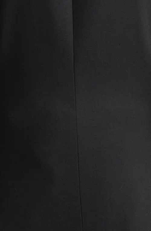 Stella McCartney Flower Embroidered Wool Coat - Black