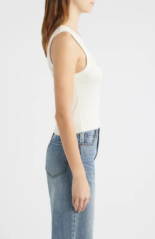 GOLDEN HOUR Floral Graphic Cotton Tank