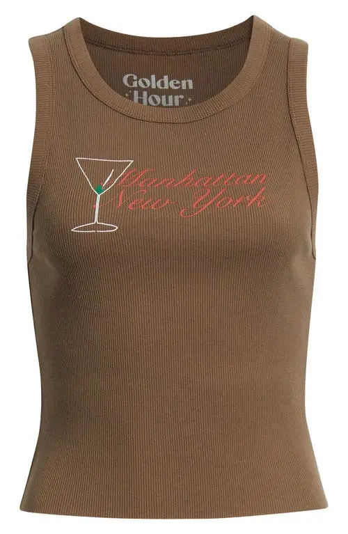 GOLDEN HOUR Manhattan Martini Graphic Tank