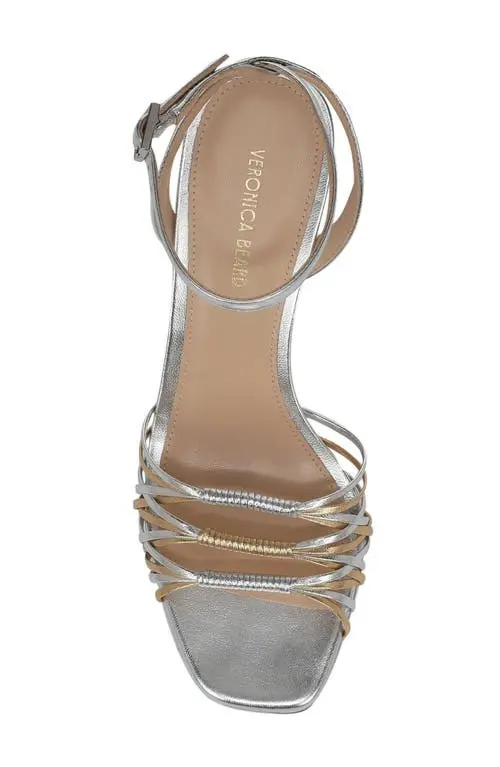 Veronica Beard Beverlee Platform Sandal - Silver/pale Gold
