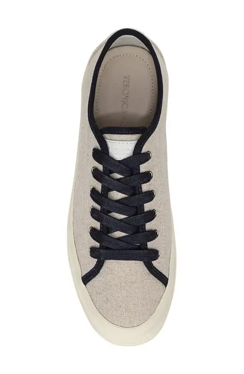 Veronica Beard Truett Platform Sneakers - Sand/navy