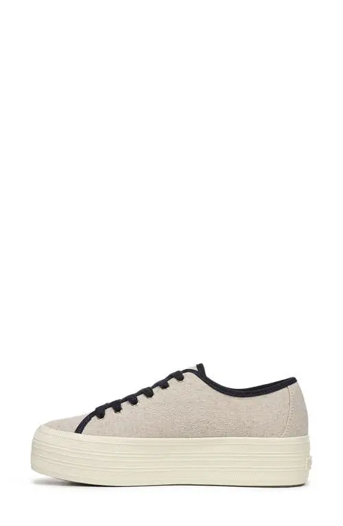 Veronica Beard Truett Platform Sneakers - Sand/navy