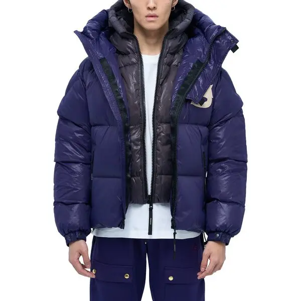 ALPHA STYLE Kudu Gen Double Hood Puffer Jacket 2.0 - Purple