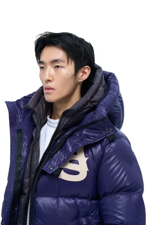 ALPHA STYLE Kudu Gen Double Hood Puffer Jacket 2.0 - Purple