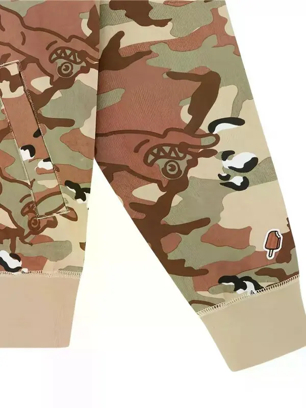 ICECREAM Camouflage-print Hoodie - Neutrals