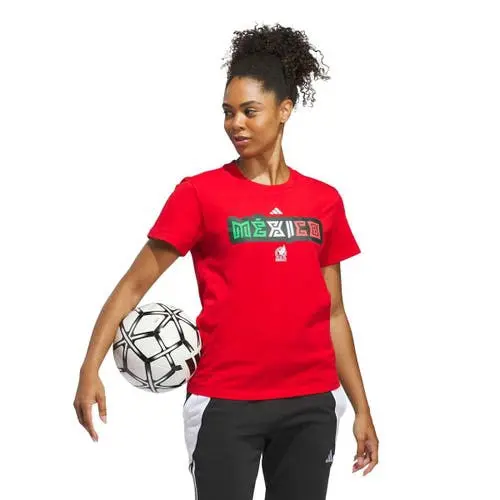 Adidas Mexico National Team Jersey Hook T-shirt - Red