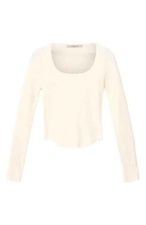 ALLSAINTS Cruz Hera Rib Fitted Sweater - Chalk White