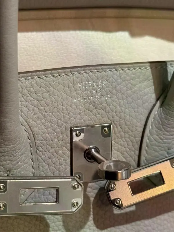 Hermès 2023 25 Birkin Tote - Grey
