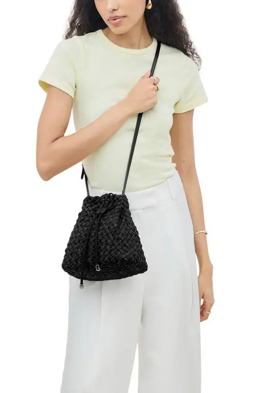 NAGHEDI Medium Gramercy Bucket Bag - Jet