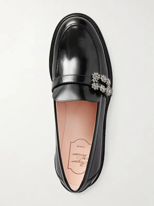 ROGER VIVIER Viv Embellished Loafers