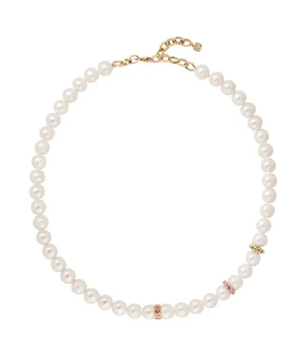 SYDNEY EVAN 14-karat Sapphire And Pearl Necklace - Gold