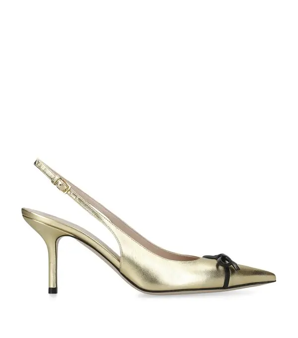 Valentino Garavani Leather Bepointy Slingback Pumps 80