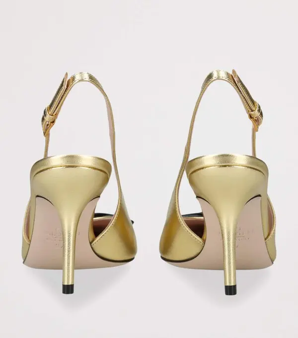 Valentino Garavani Leather Bepointy Slingback Pumps 80