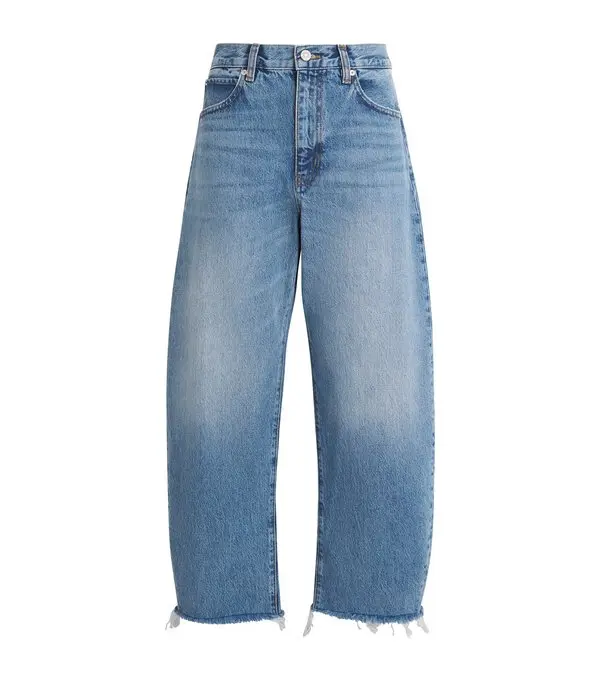 FRAME The Bubble Crop Jeans - Blue