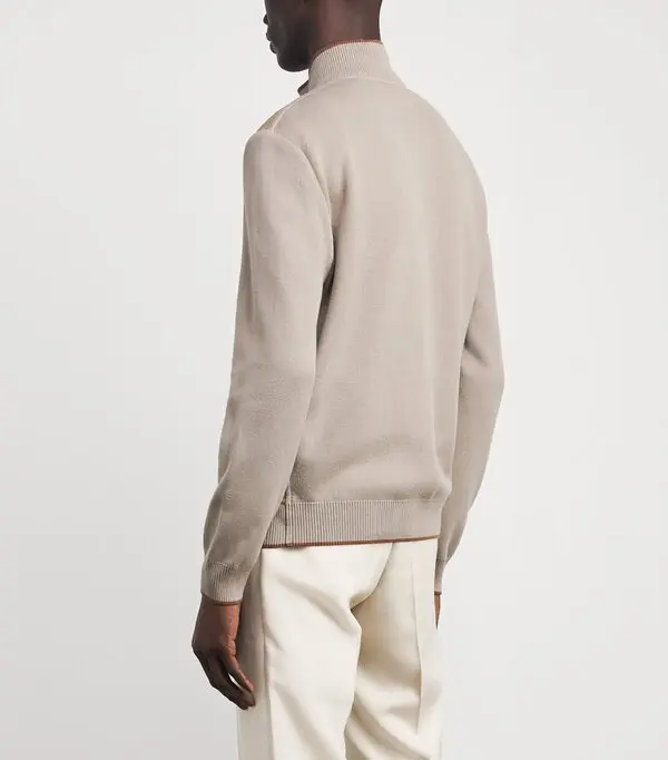 Canali Suede-front Hybrid Jacket - Beige
