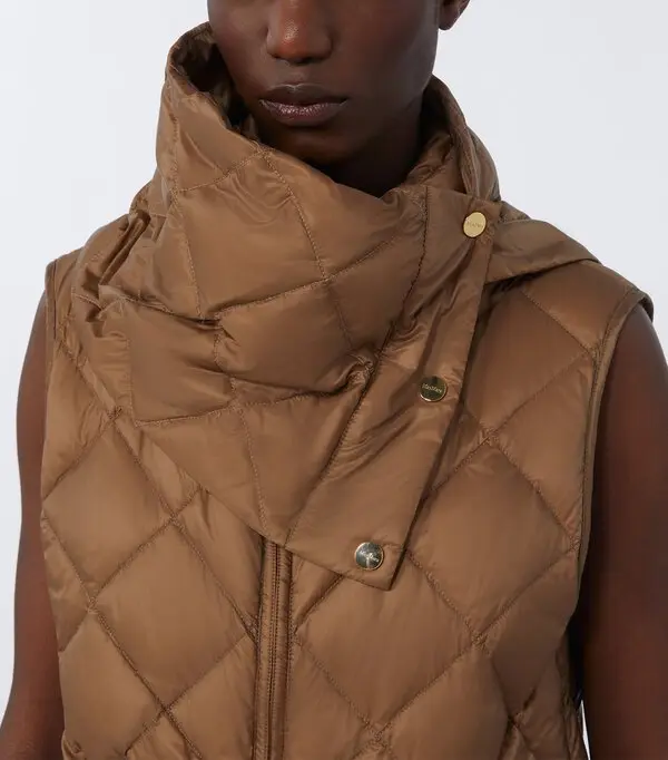 Max Mara Water-repellent Canvas Padded Collar