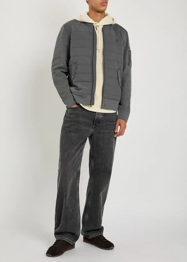 Polo Ralph Lauren Quilted Shell And Cotton-blend Jacket