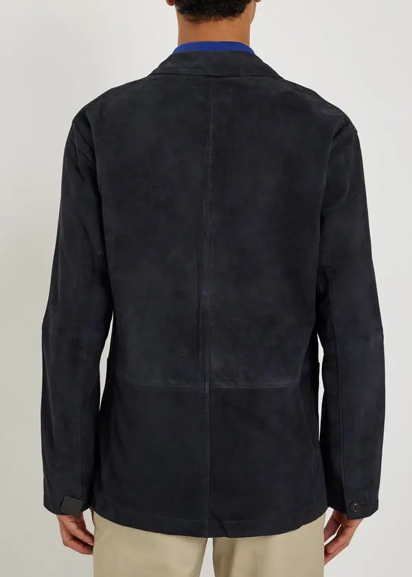 Polo Ralph Lauren Single-breasted Suede Jacket