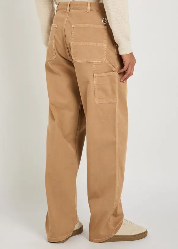Moncler Straight-leg Stretch-cotton Trousers