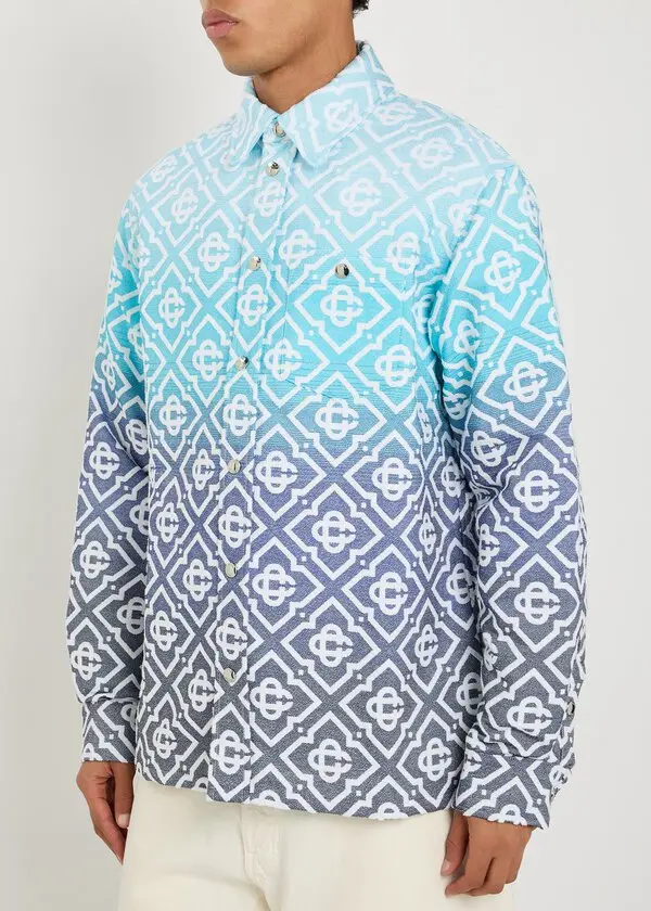 Casablanca Logo-monogrammed Woven Overshirt