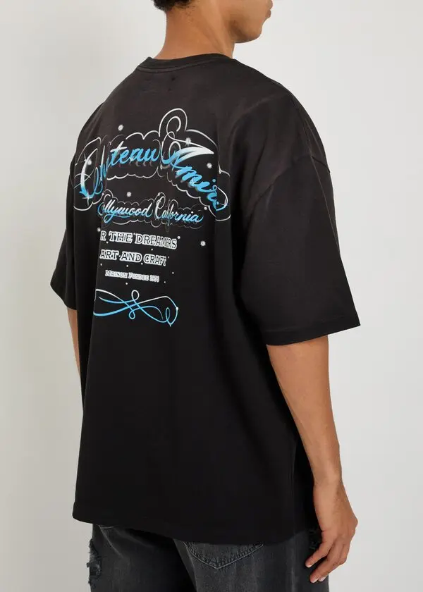 Amiri Crystal Script Printed Cotton T-shirt