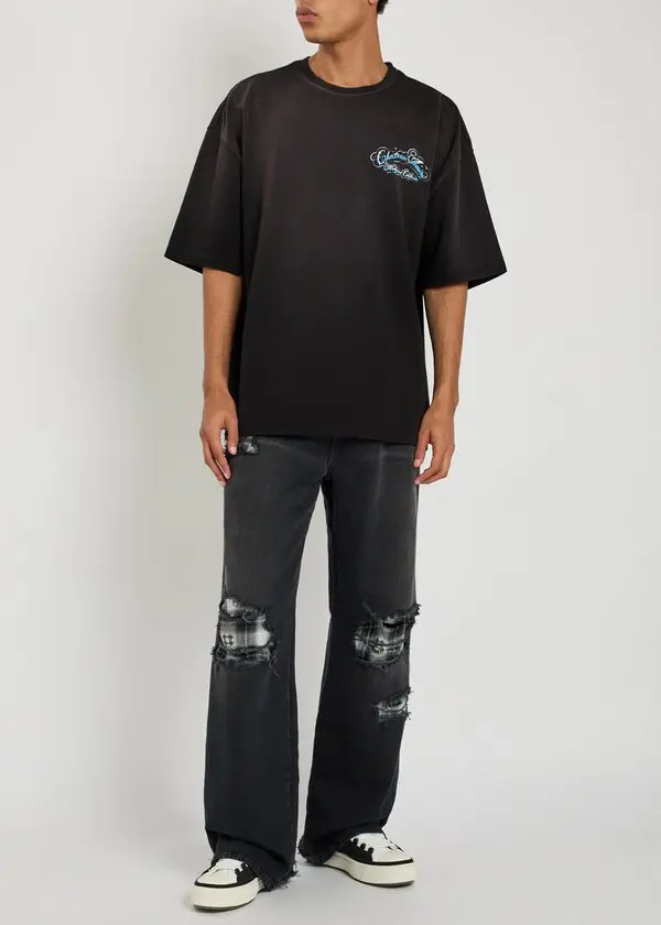 Amiri Crystal Script Printed Cotton T-shirt