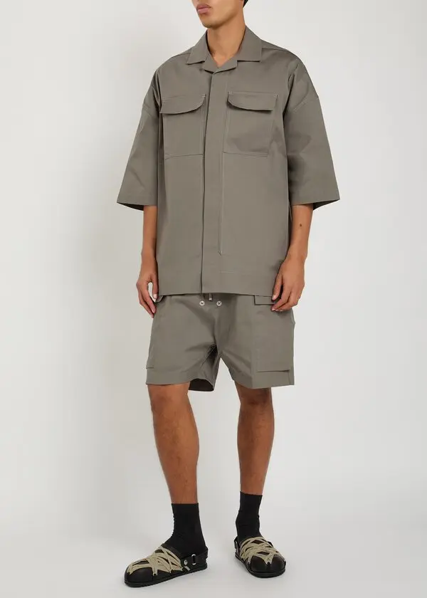 Rick Owens Magnum Tommy Oversized Stretch-cotton Poplin Shirt