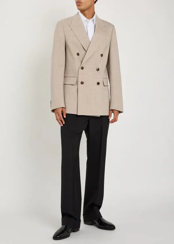 Dries Van Noten Barry Double-breasted Woven Blazer