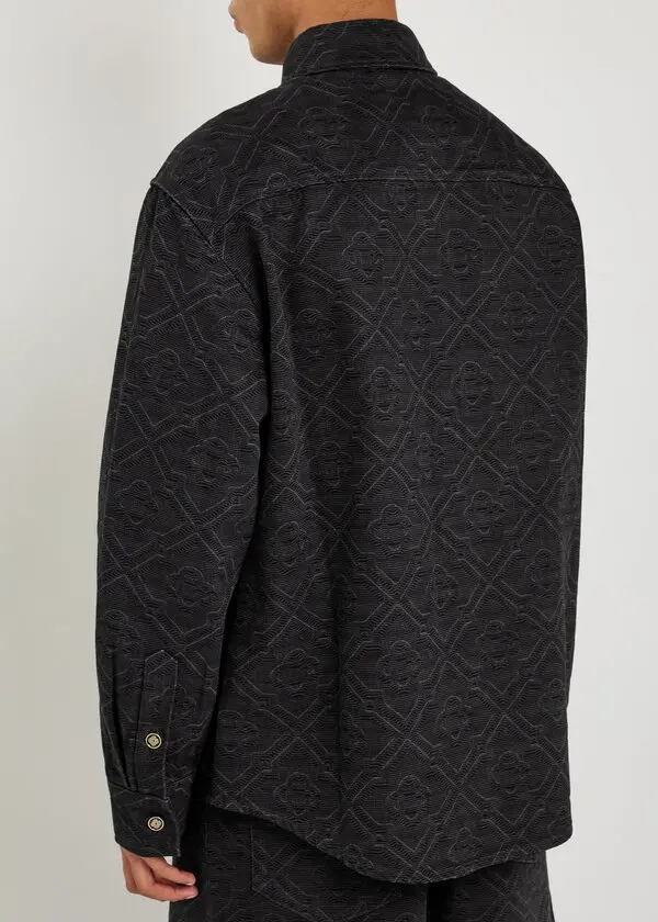 Casablanca Laser Monogram Denim Shirt