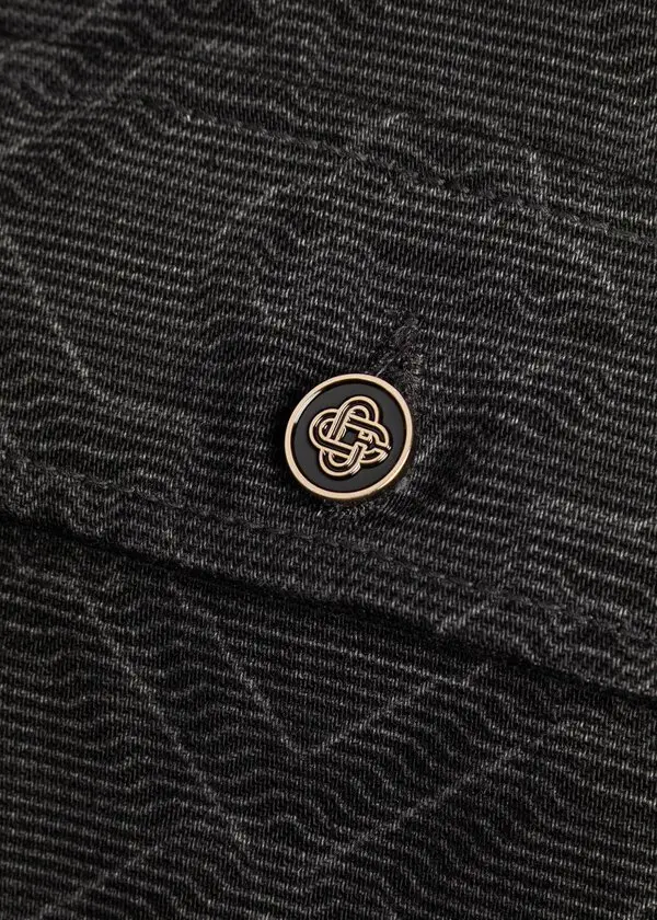 Casablanca Laser Monogram Denim Shirt
