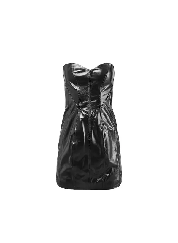 FLEUR DU MAL Leather Heart Dress