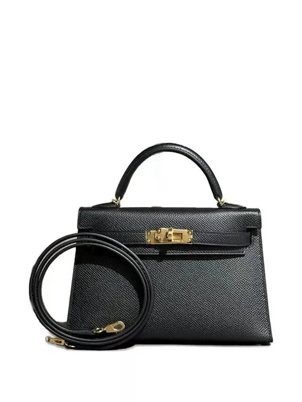 Hermès 20 Mini Kelly Sellier Tote Bag - Black