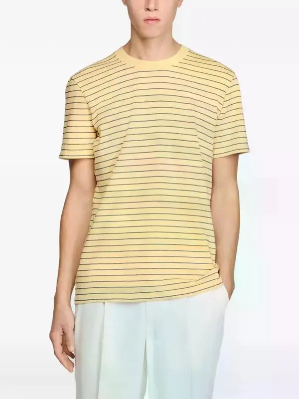 Sandro Striped T-shirt - Yellow