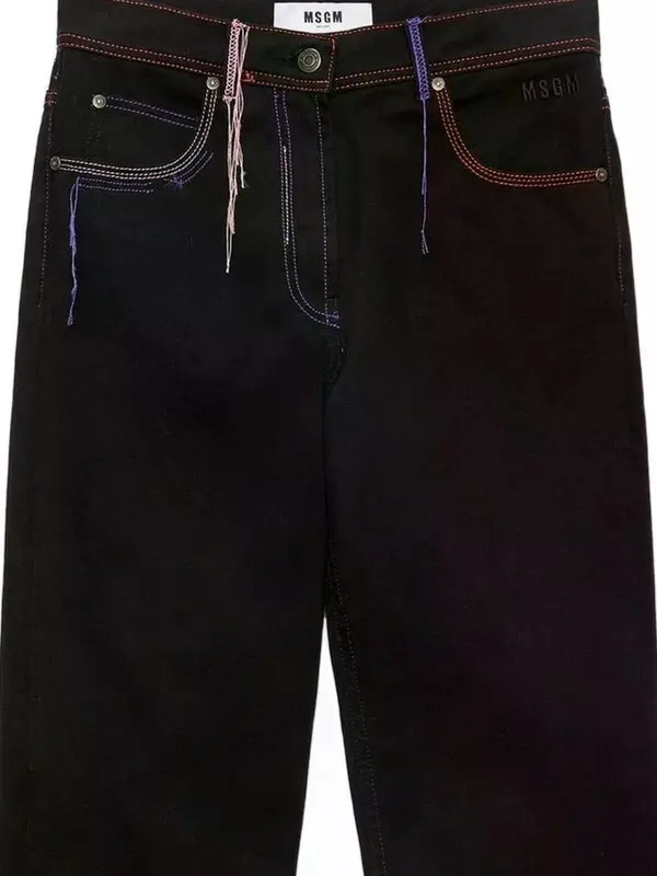 MSGM Contrast-stitch Trousers
