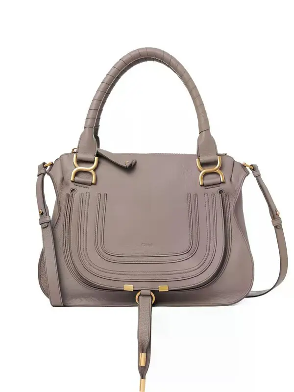 Chloé Small Marcie Shoulder Bag - Grey
