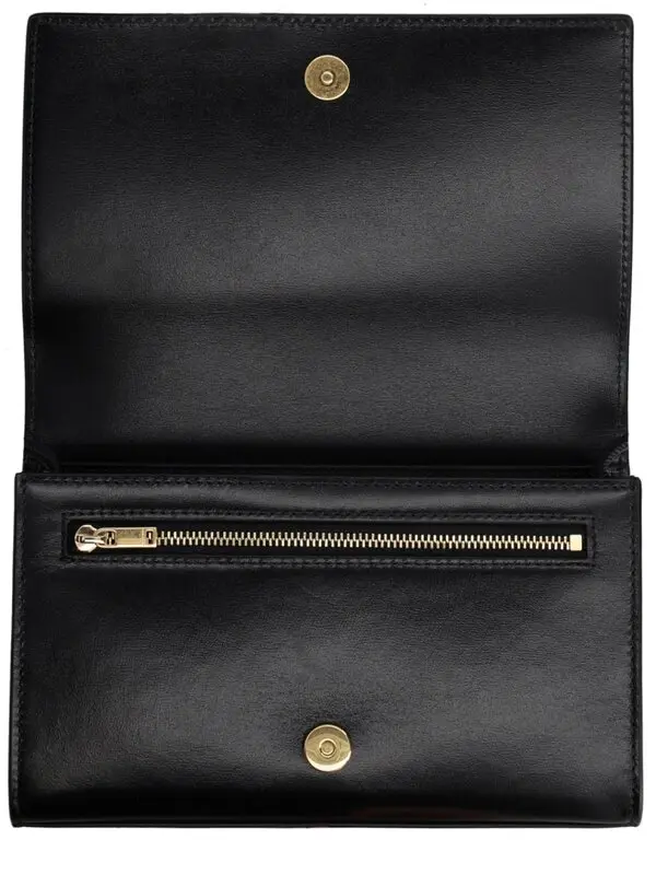 JIL SANDER Tangle' Wallet With Logo - Black