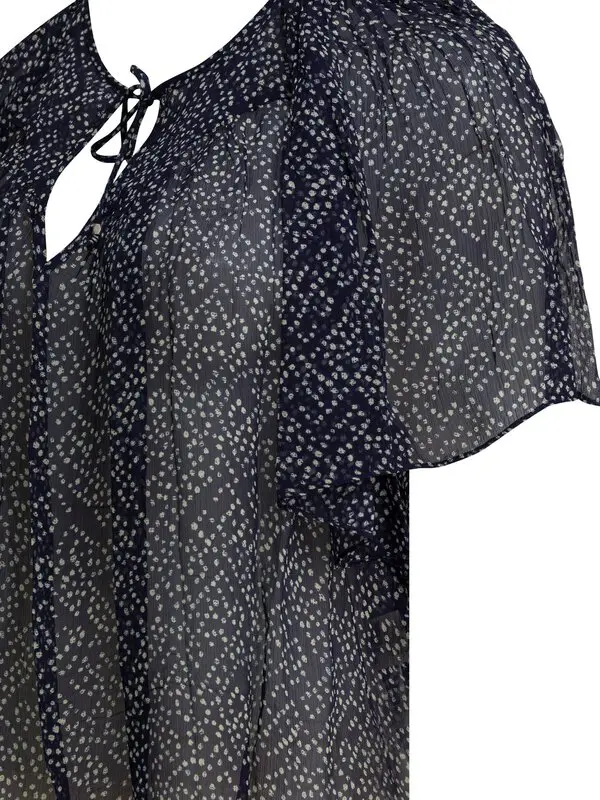 MARANT ETOILE Neslya Viscose Blouse - Blue